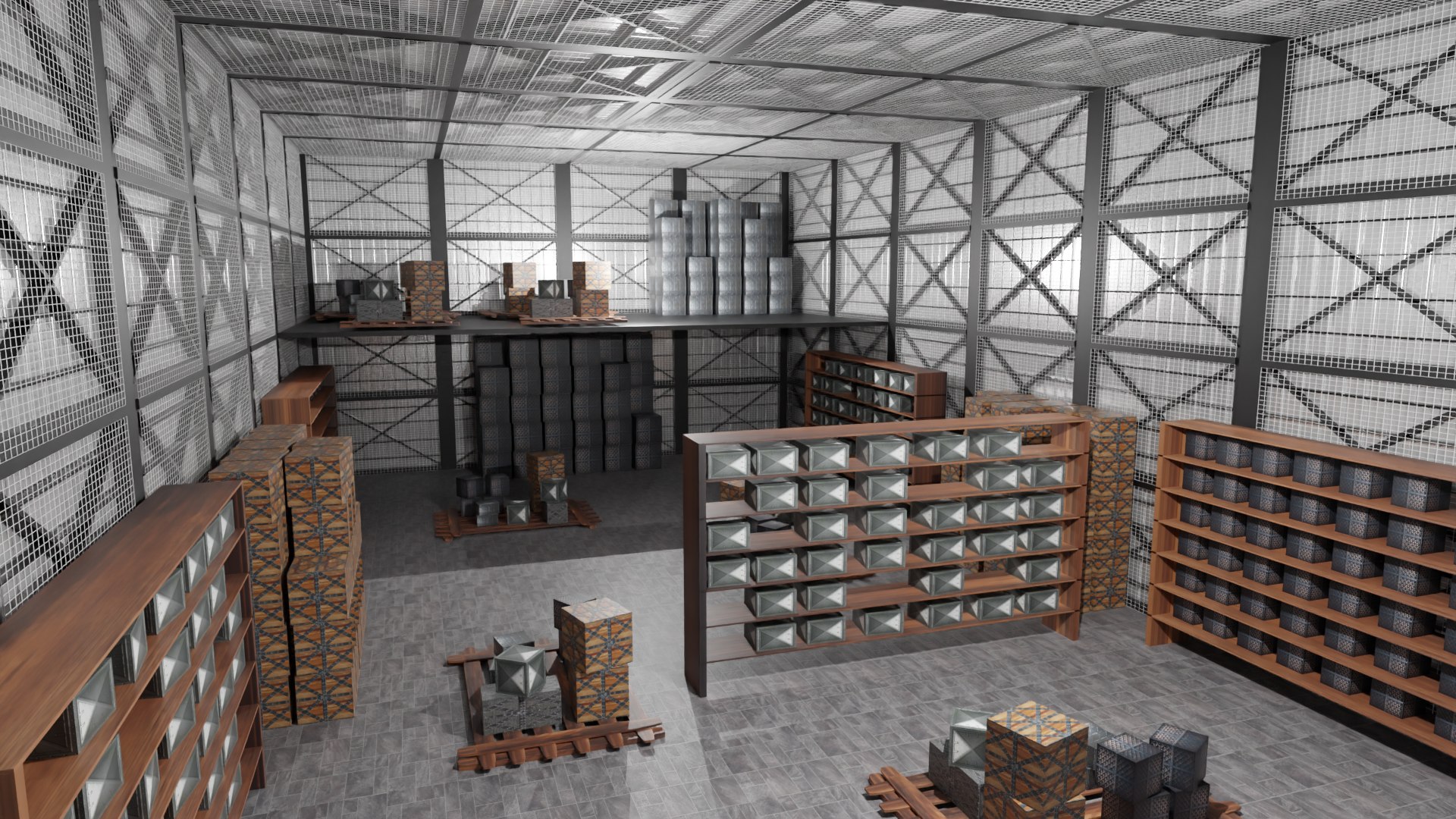 Warehouse Interior Model - TurboSquid 2179223