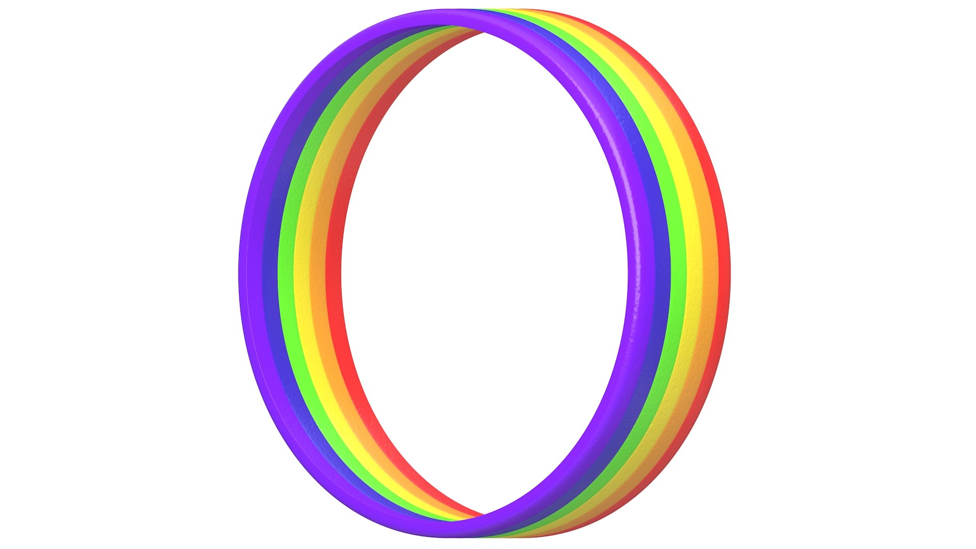 Rainbow Rubber Bracelet 3D Model - TurboSquid 1903961