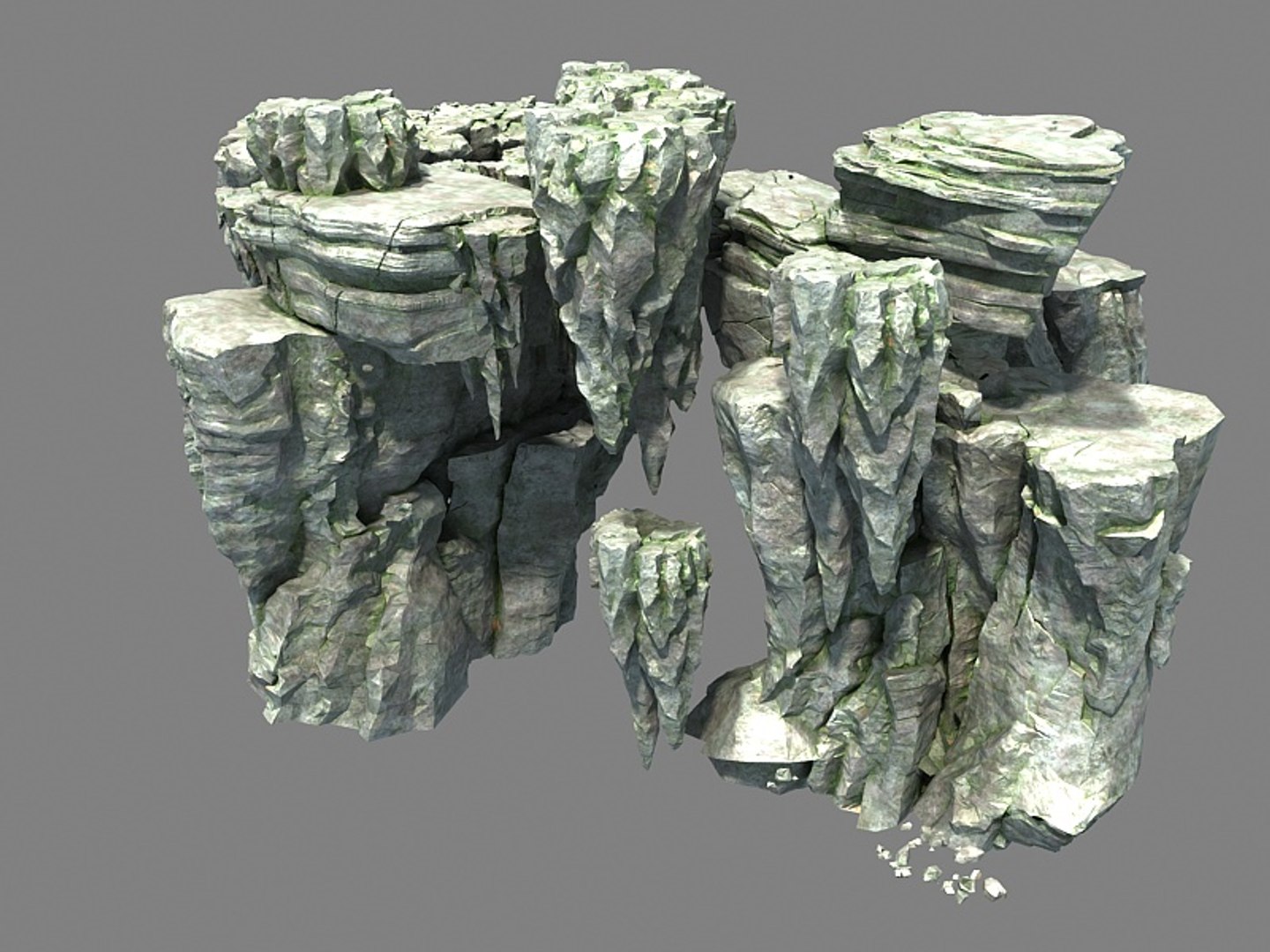 3D stone rocks walls - TurboSquid 1192485