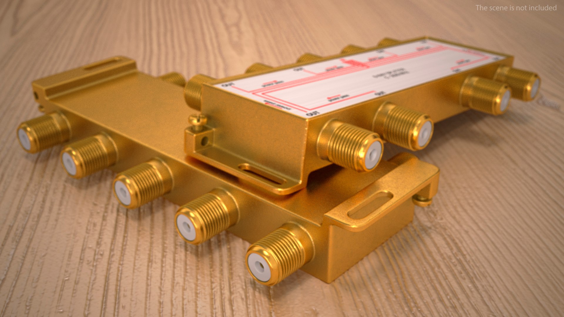 CATV Broadband Coaxial Splitter 8 Way Model - TurboSquid 1777303