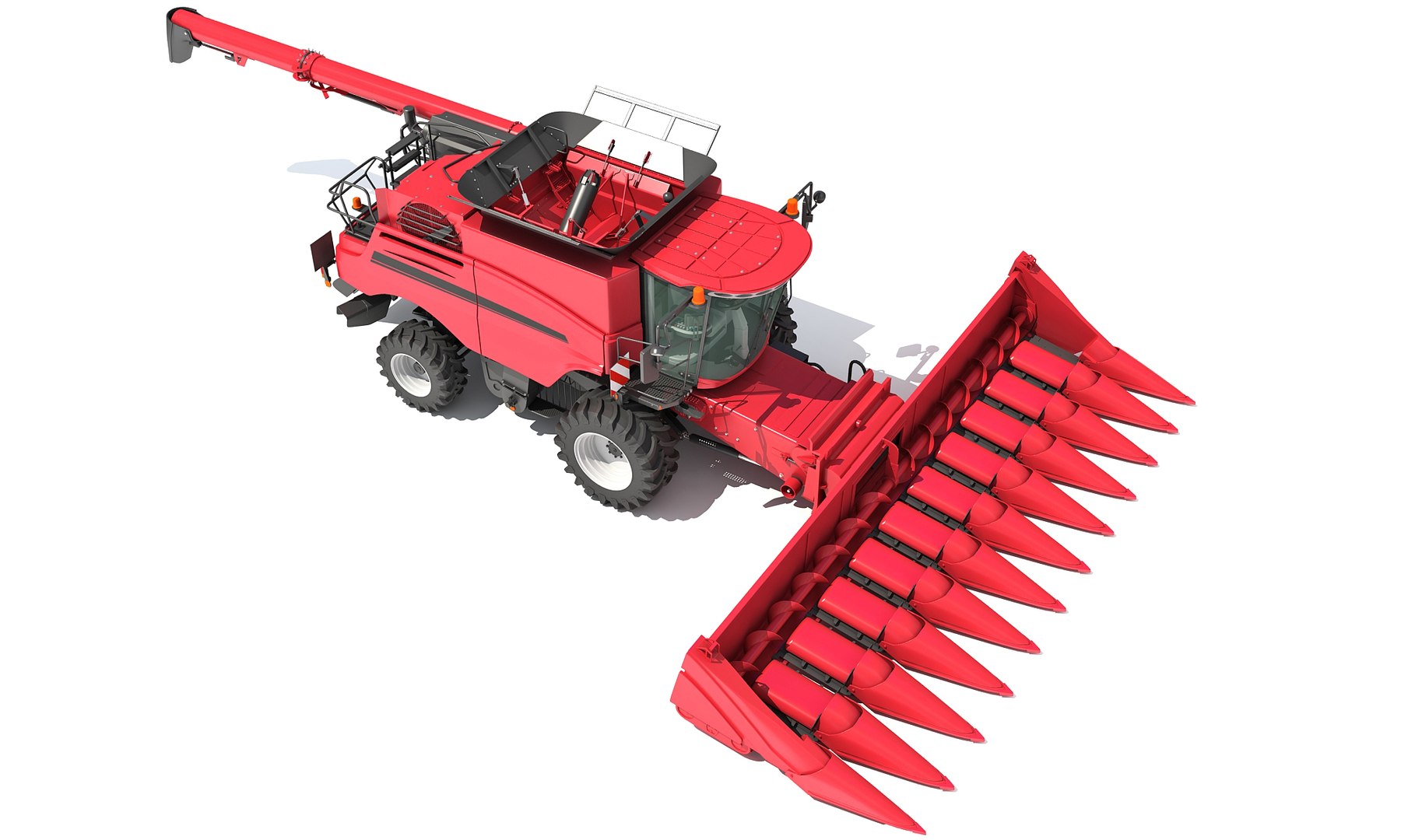 Corn Combine Harvester 3D Model - TurboSquid 1466016