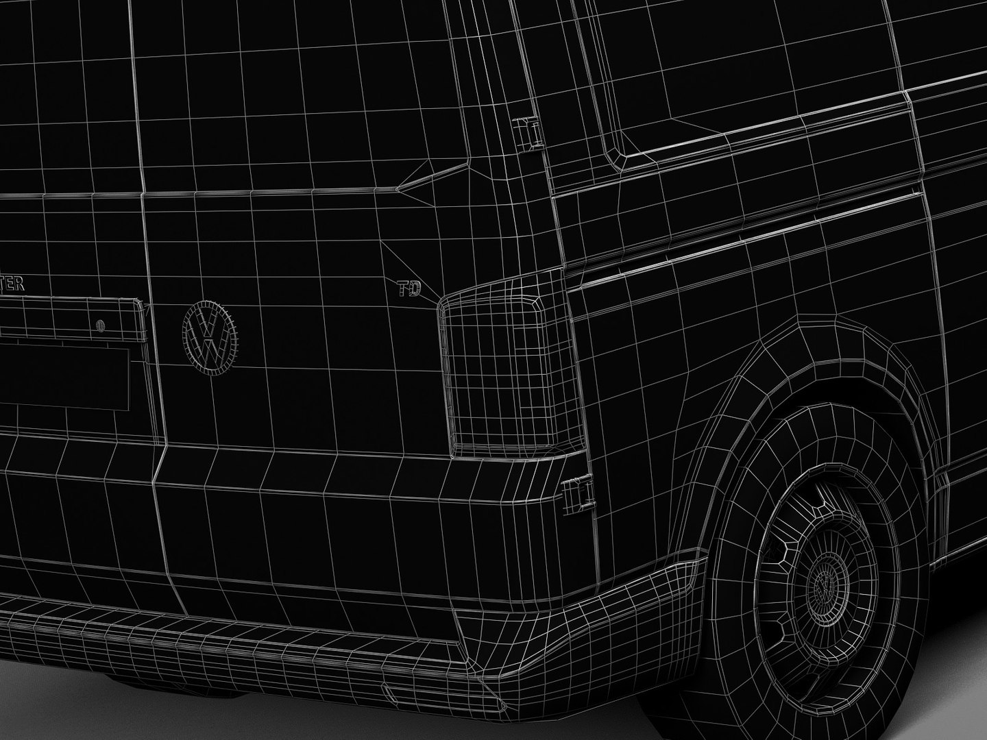 3d Model Hq Volkswagen Transporter