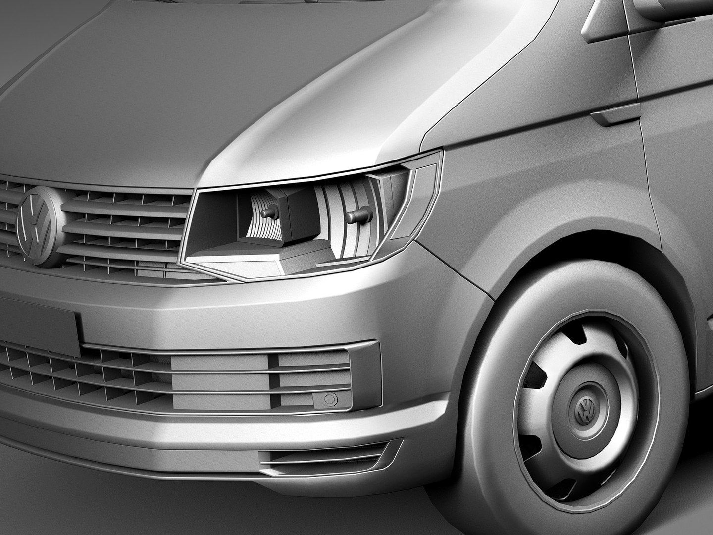3d Model Hq Volkswagen Transporter