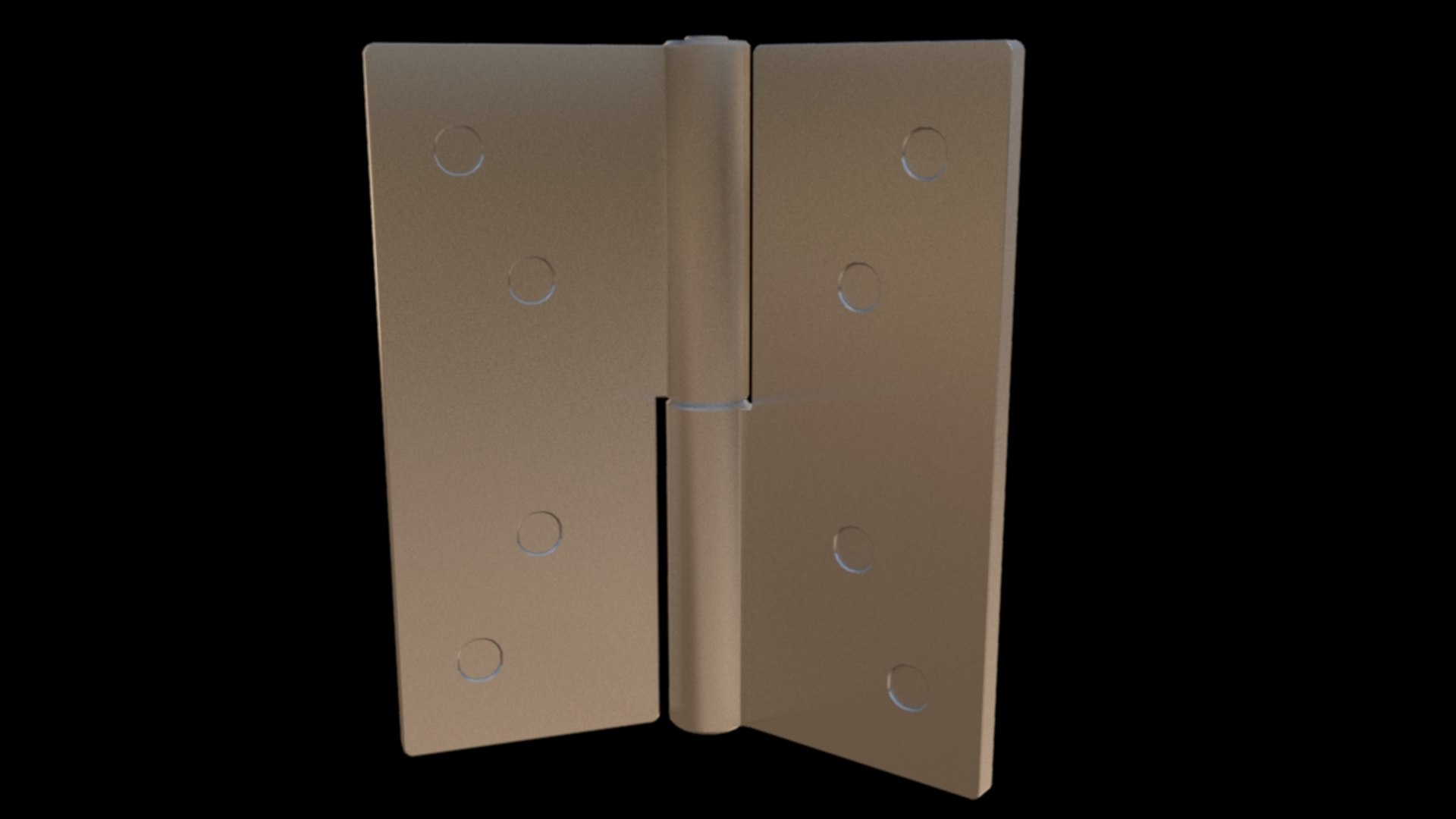 3d simple hinge model