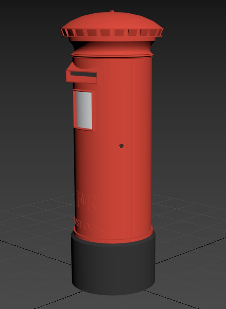 3D British Post Box Model - TurboSquid 2346285