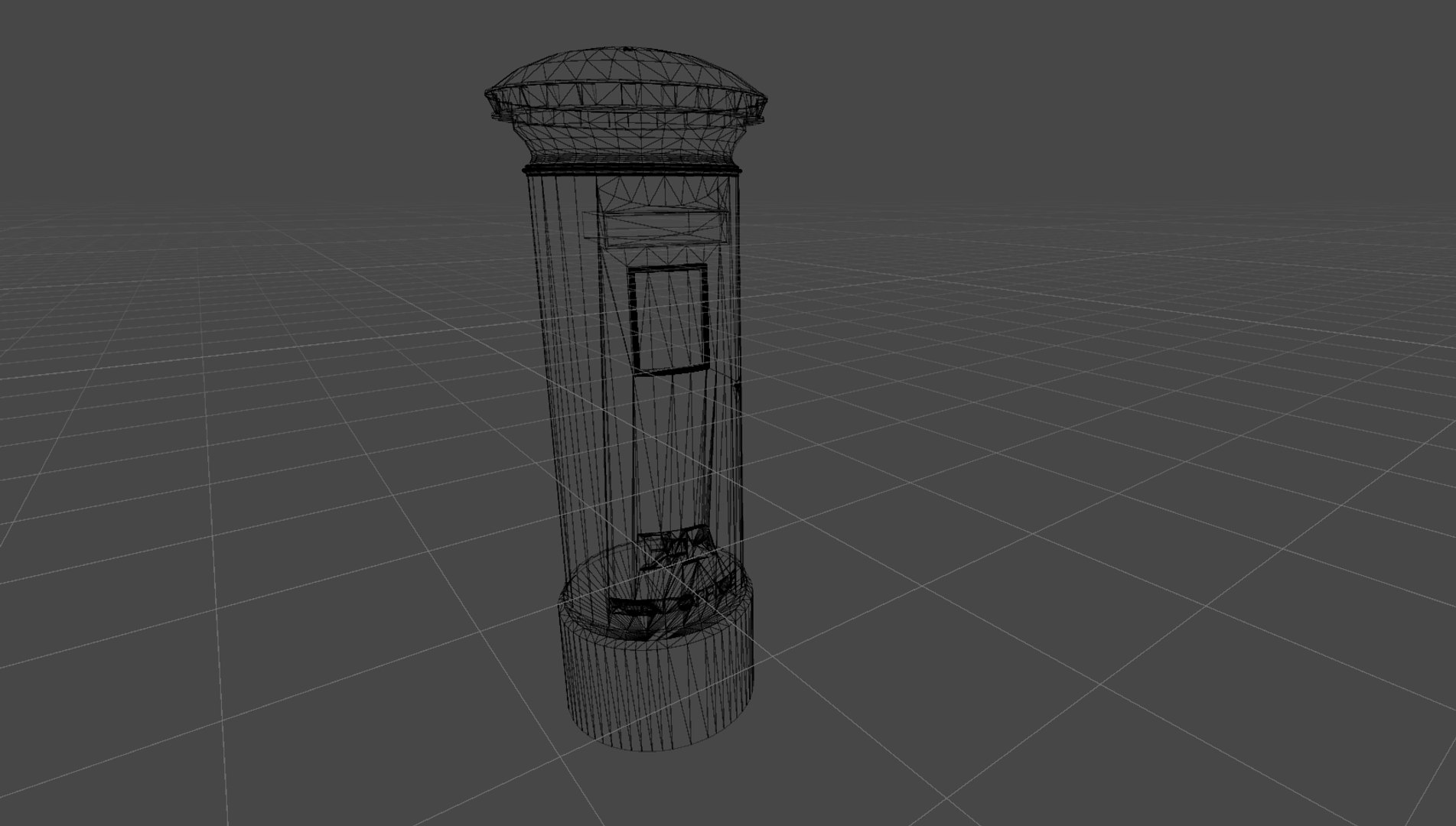 3D British Post Box Model - TurboSquid 2346285