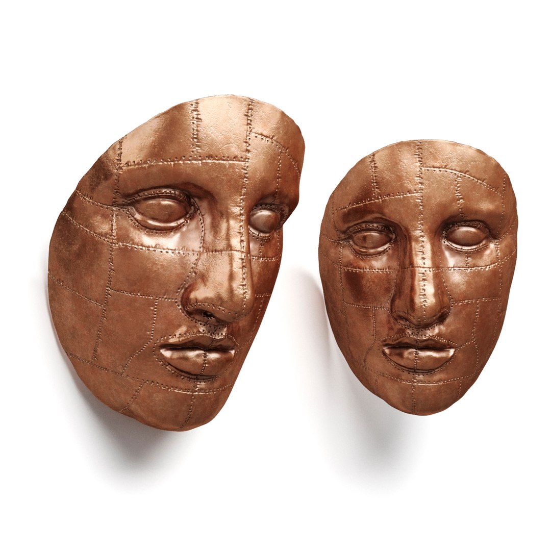 Copper Face Art 3D Model - TurboSquid 1968603