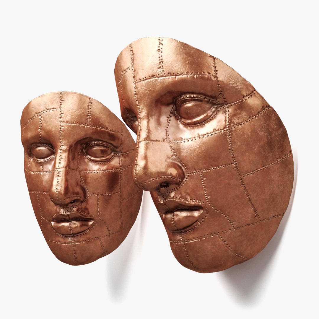 Copper face art 3D model - TurboSquid 1968603