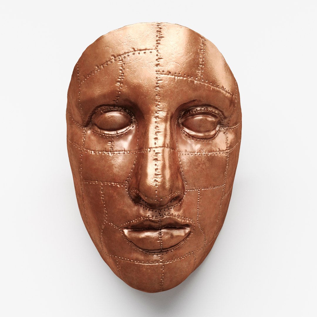 Copper Face Art 3D Model - TurboSquid 1968603
