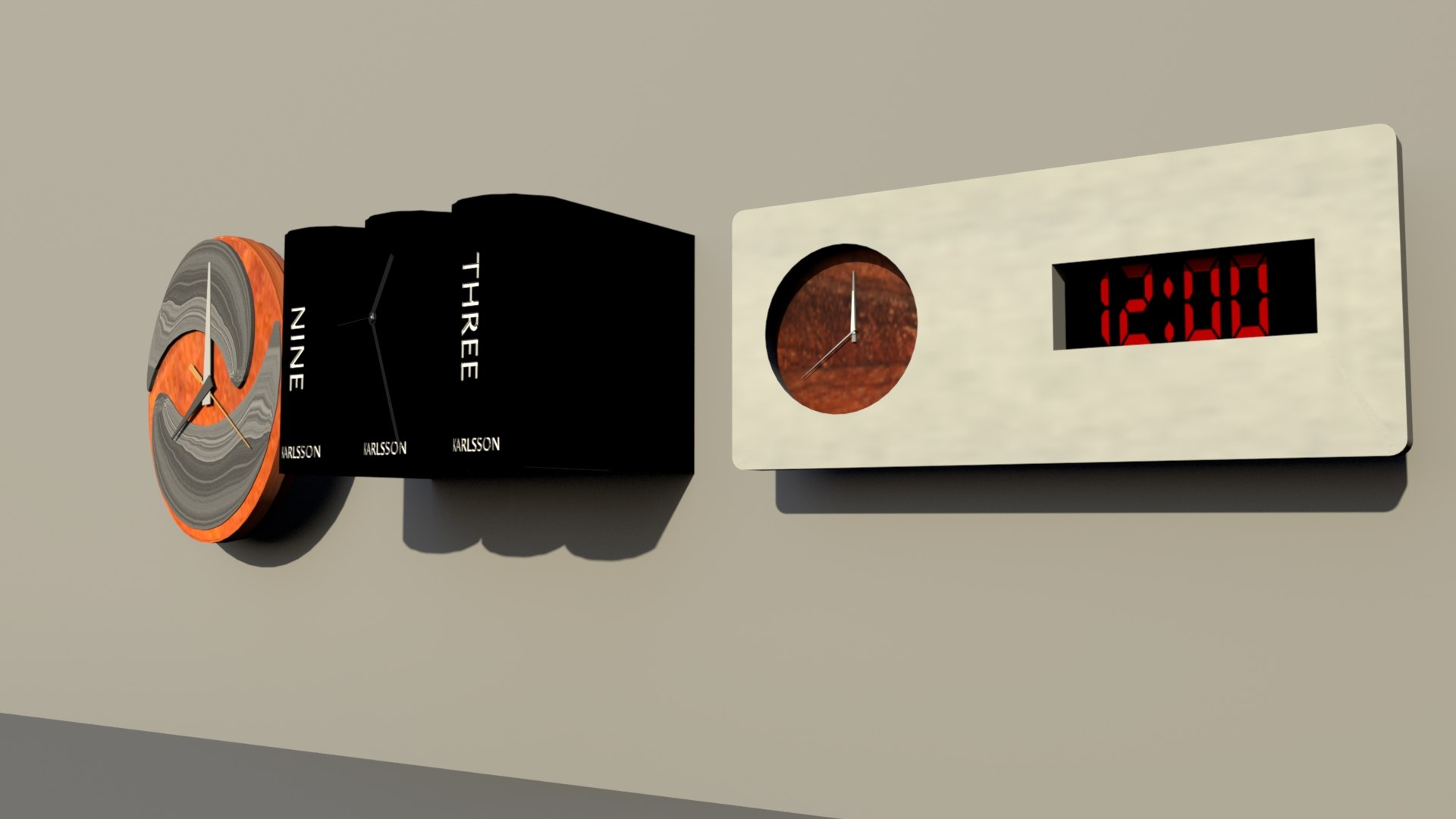 Free Modern Clocks 3D - TurboSquid 1203369