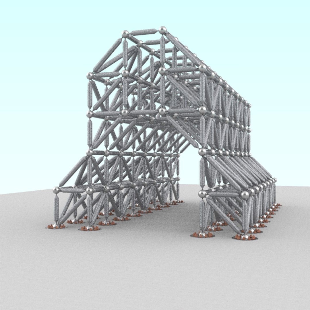 3D Optimal Truss Model 01 - TurboSquid 2189850