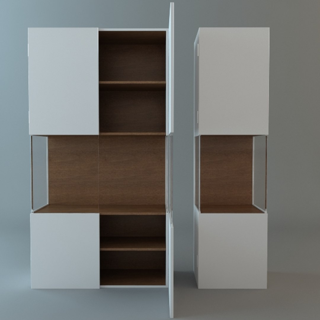 3ds Max Display Cabinets