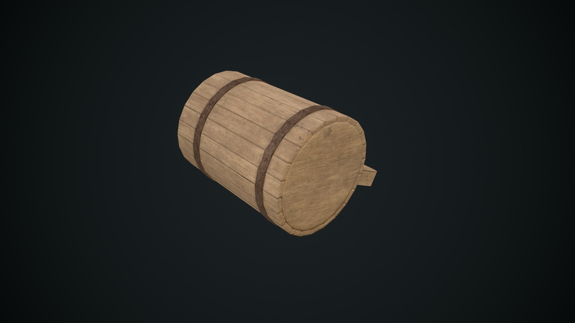 3D Wooden Low Poly Cup - TurboSquid 1939694
