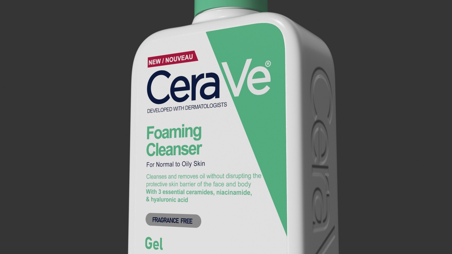 CeraVe Cleanser Dispenser Bottle 236 Ml Mint 3D Model - TurboSquid 2283313