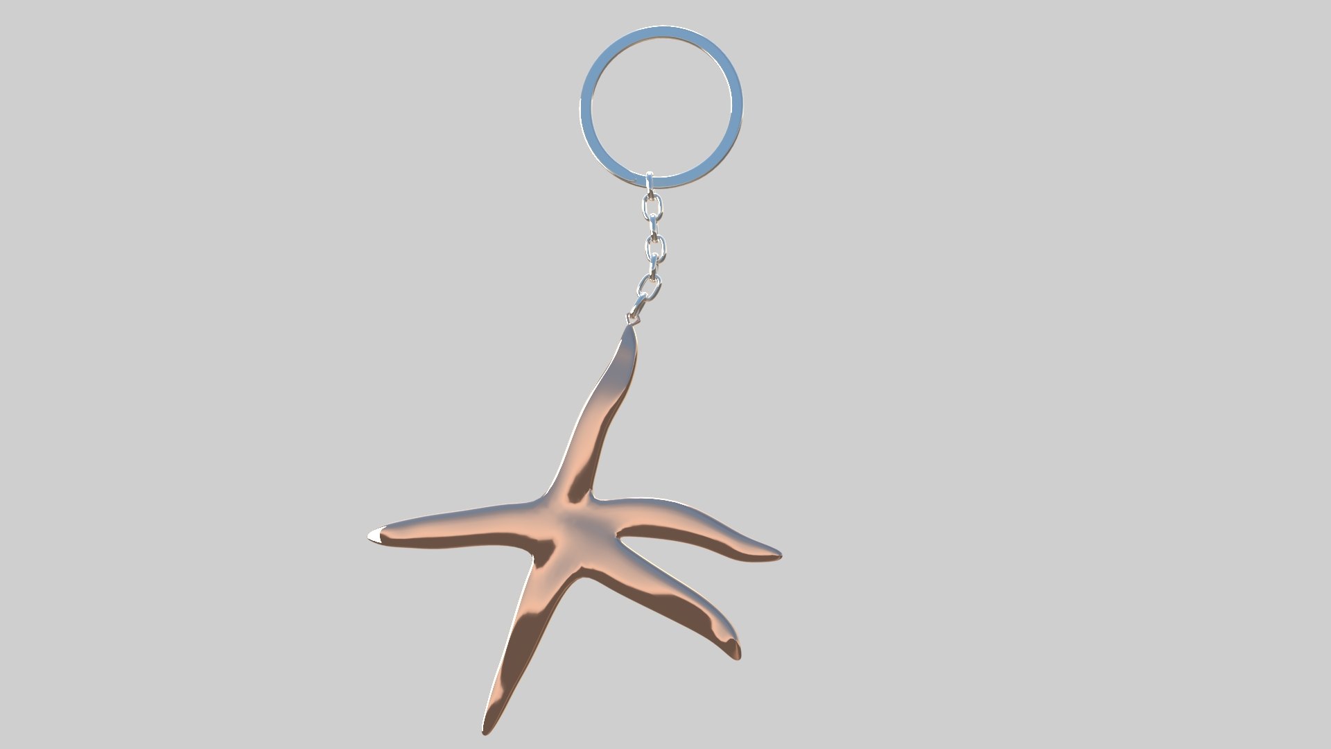 Starfish Keychain Copper 3D Model - TurboSquid 2343016