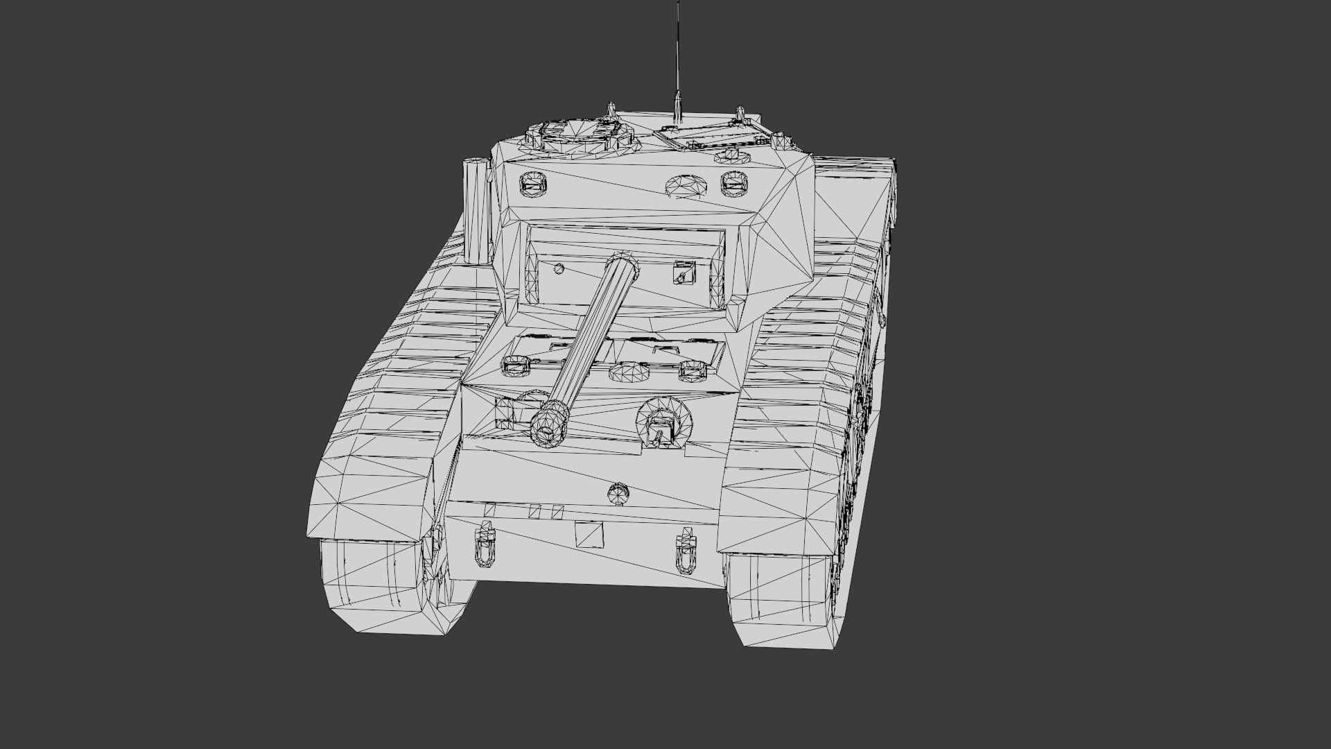 Black Prince - British Experimental Heavy Tank 3D Model Low-poly 3D ...