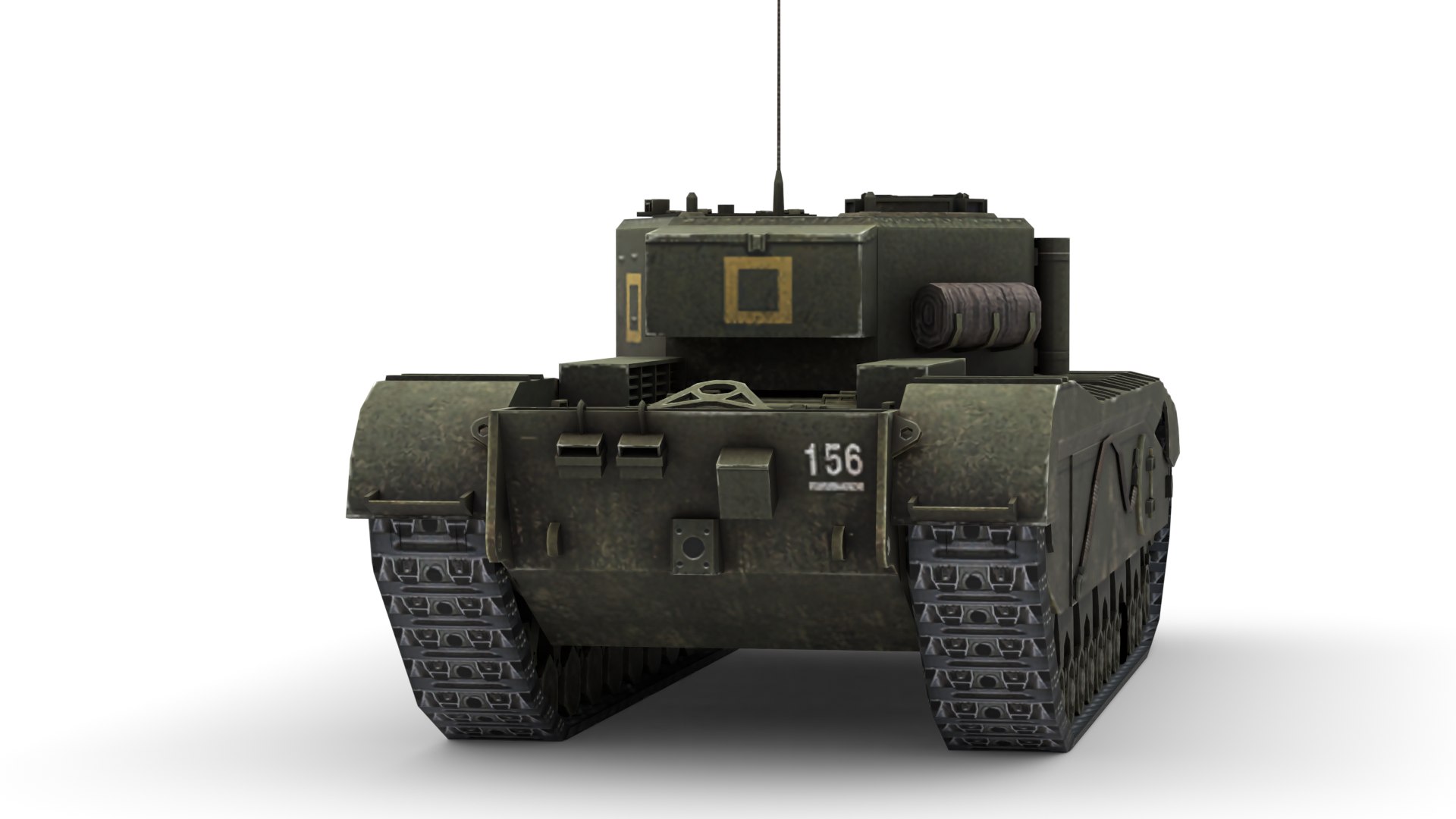 Black Prince - British Experimental Heavy Tank 3D Model Low-poly 3D ...