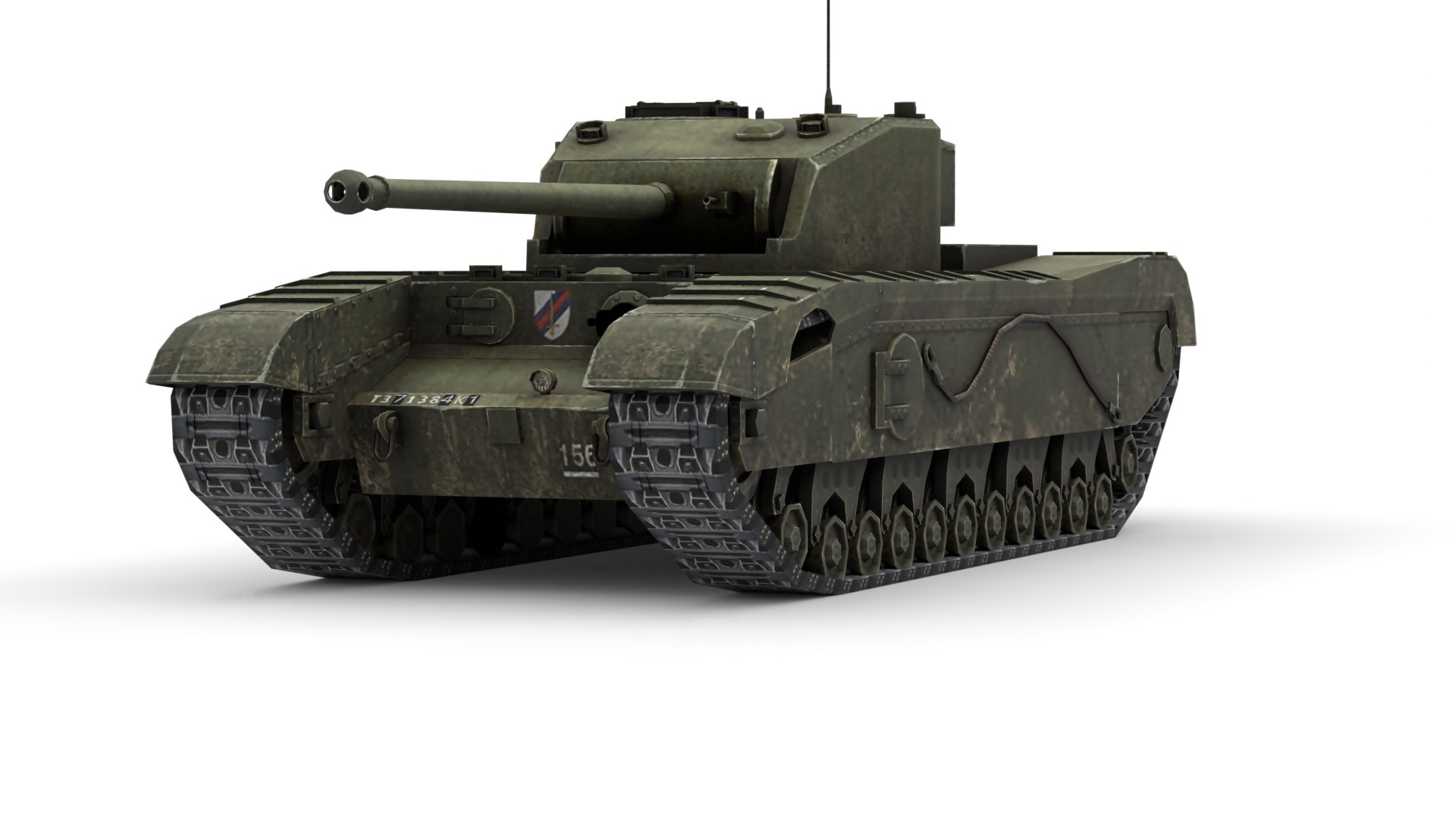 Black Prince - British Experimental Heavy Tank 3D Model Low-poly 3D ...