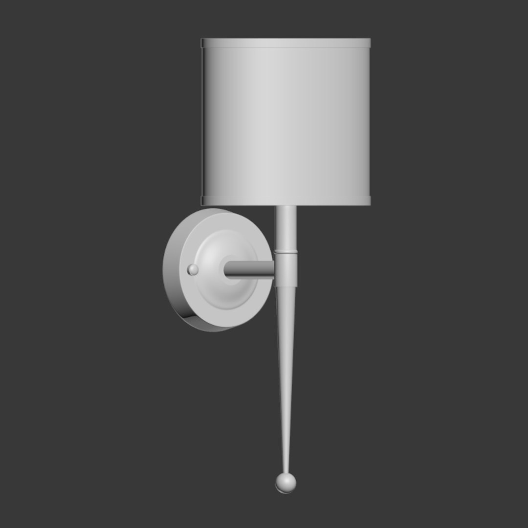 3D Primo Wall Light Gold - TurboSquid 1568614