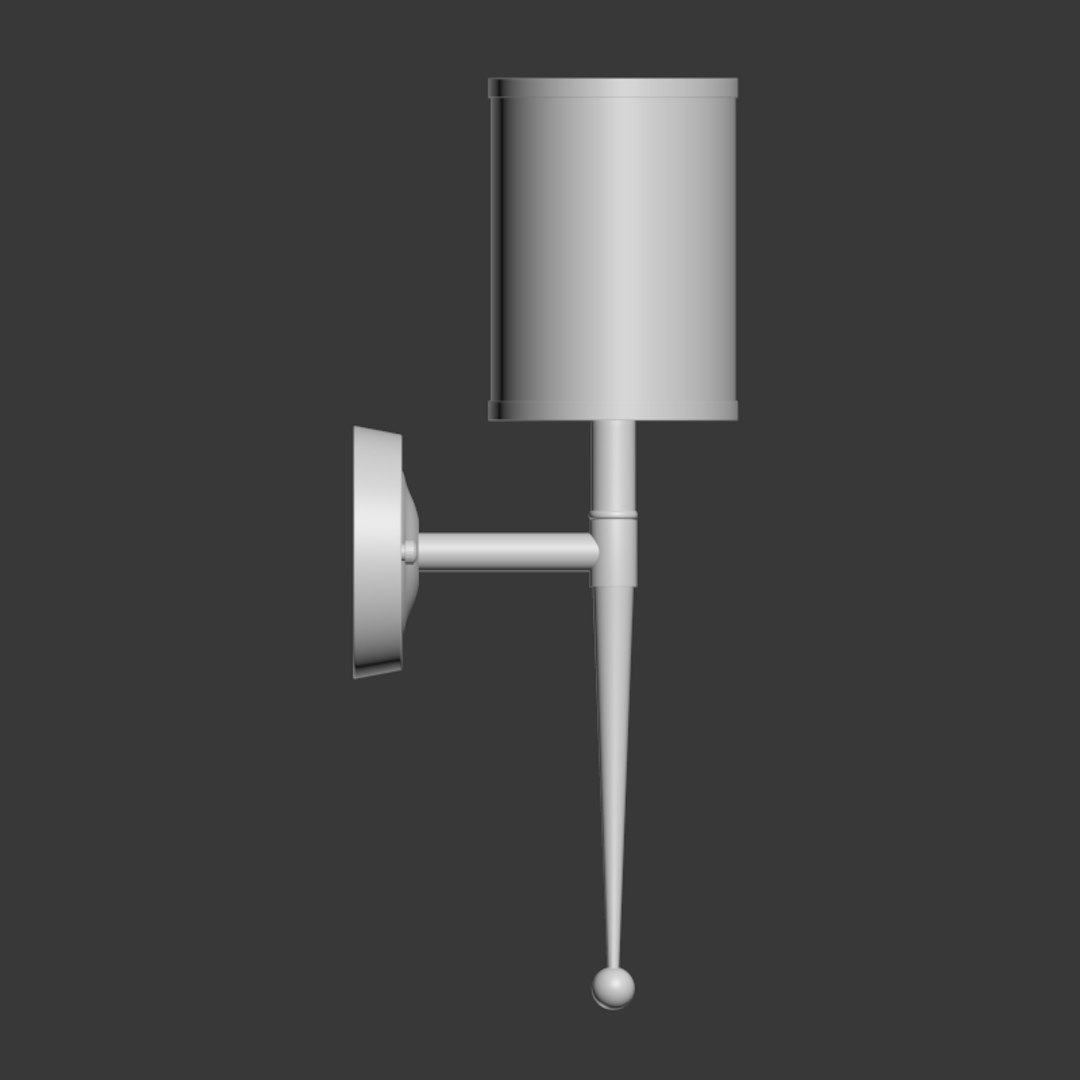 3D Primo Wall Light Gold - TurboSquid 1568614