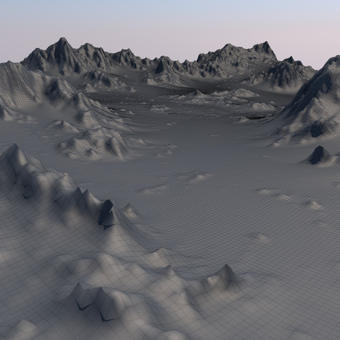 3D Snowy Terrain - TurboSquid 1389746