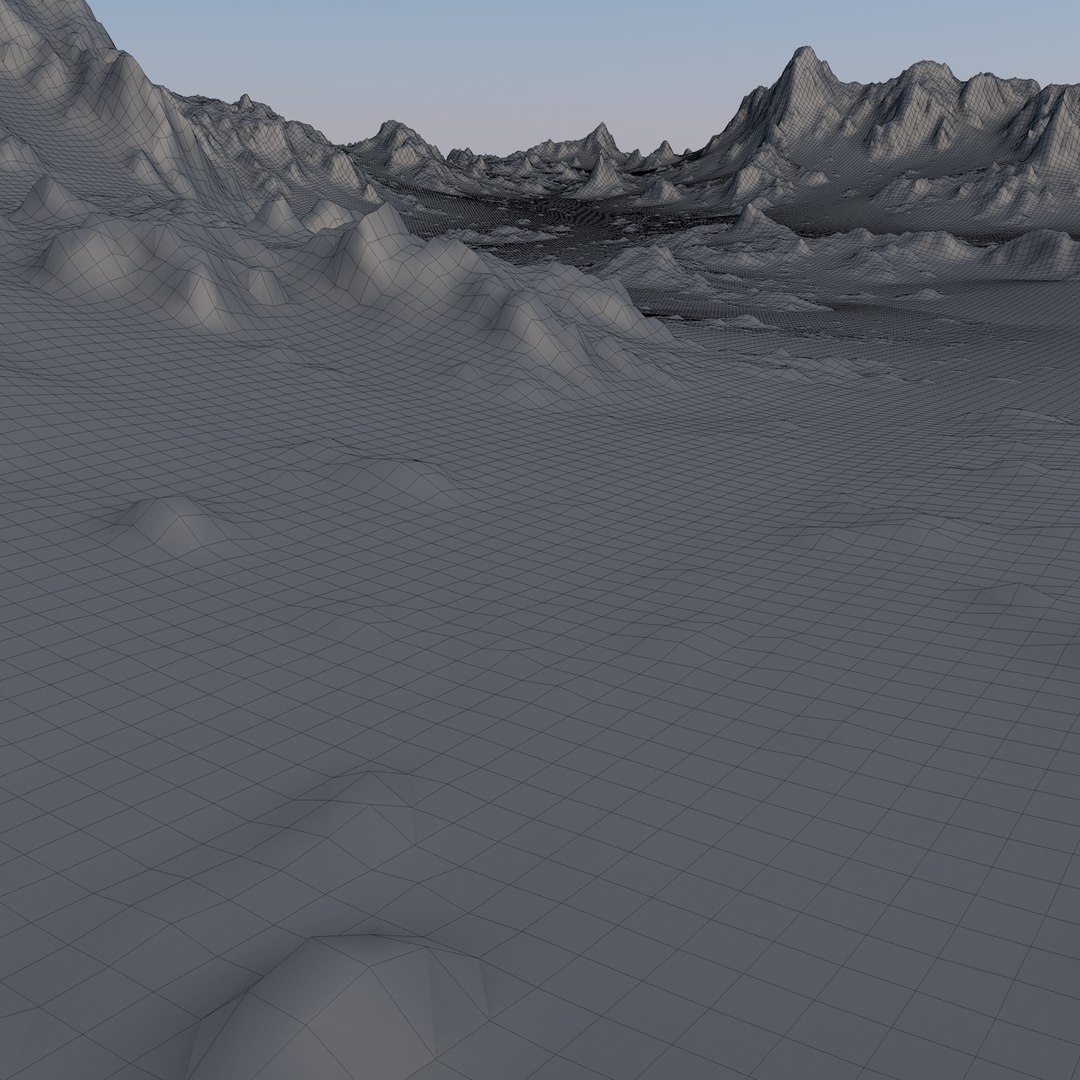 3D Snowy Terrain - TurboSquid 1389746