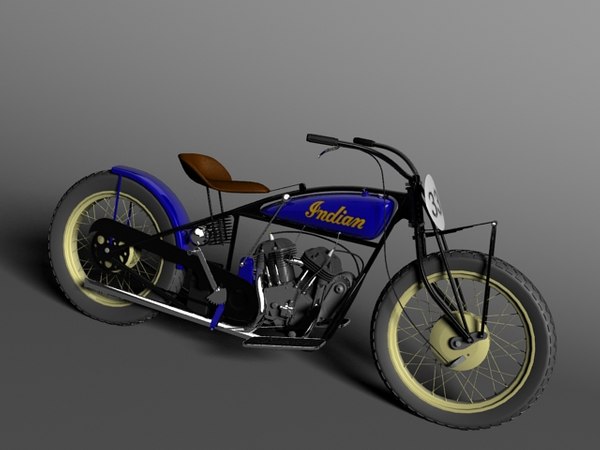 obj indian flat track racer