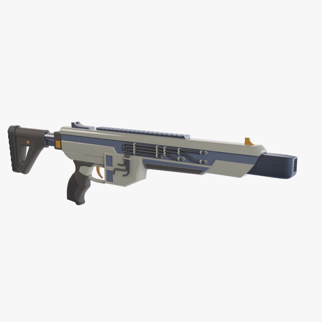 Sci-Fi Blaster Assault RIfle 3D - TurboSquid 2079341