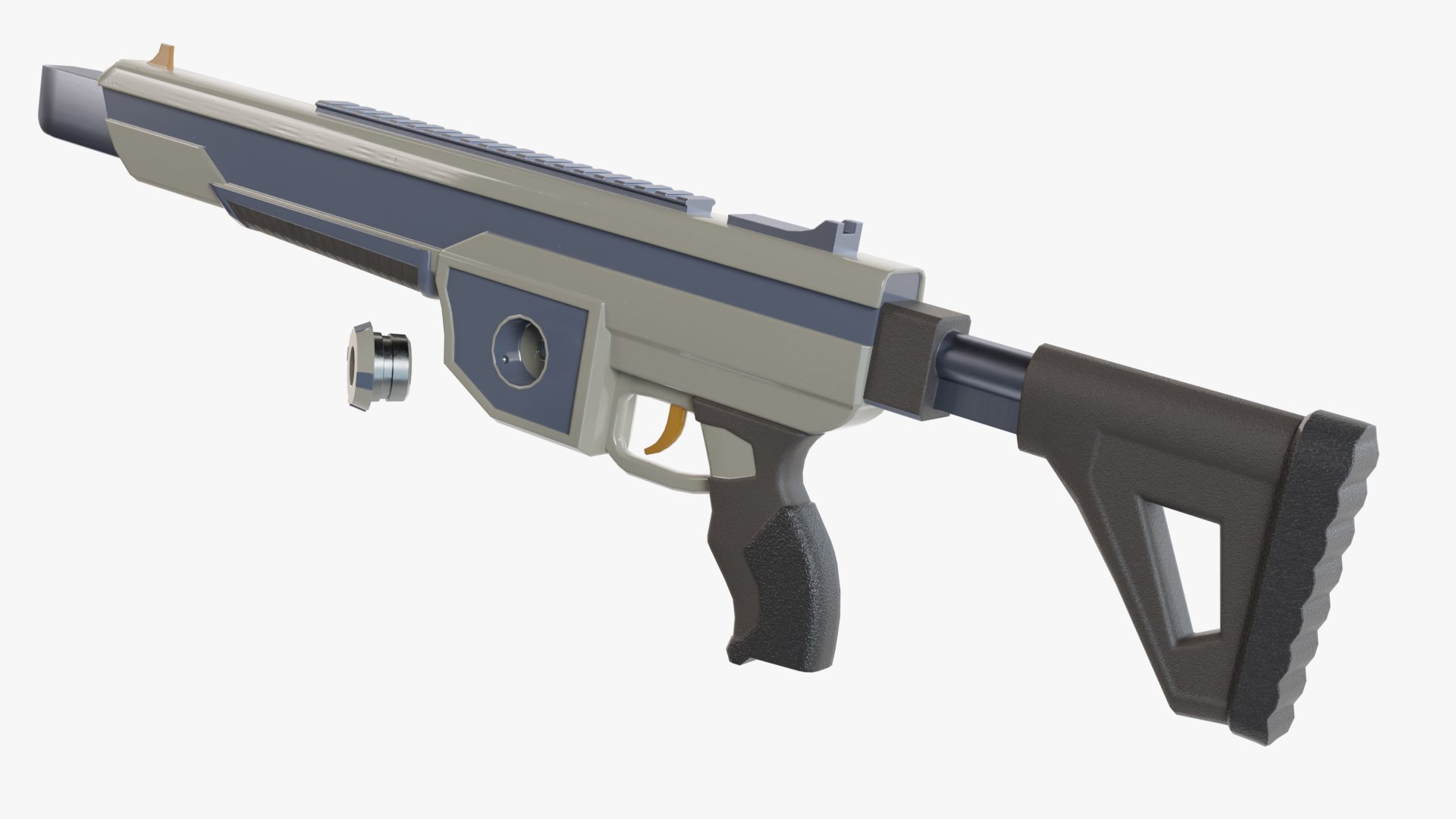 Sci-Fi Blaster Assault RIfle 3D - TurboSquid 2079341