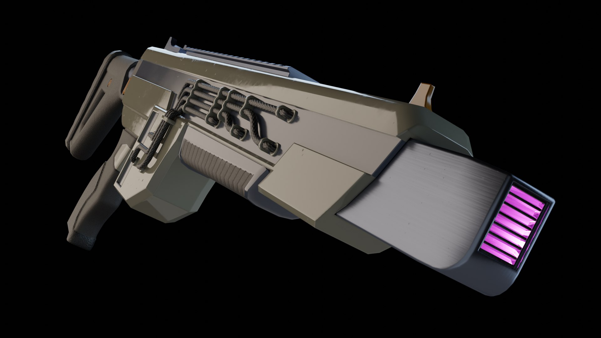 Sci-Fi Blaster Assault RIfle 3D - TurboSquid 2079341