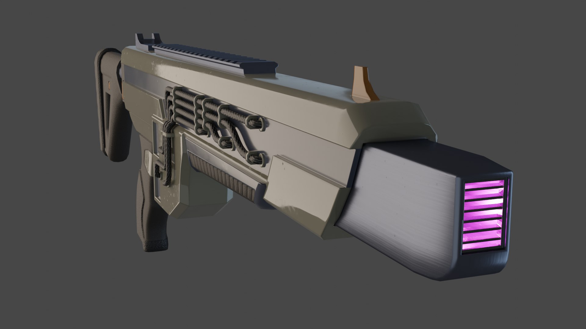 Sci-Fi Blaster Assault RIfle 3D - TurboSquid 2079341