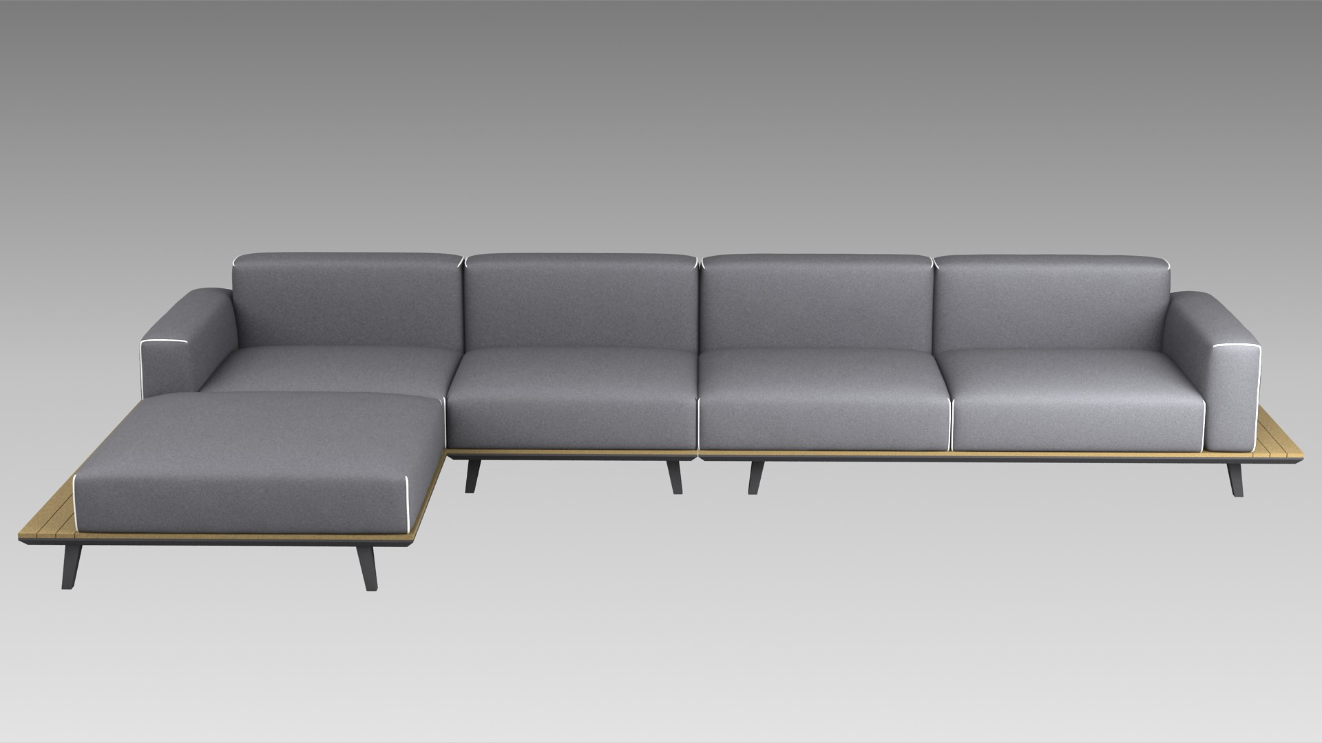 Modular Sofa - Panama II Outdoor 3D Model - TurboSquid 1805702