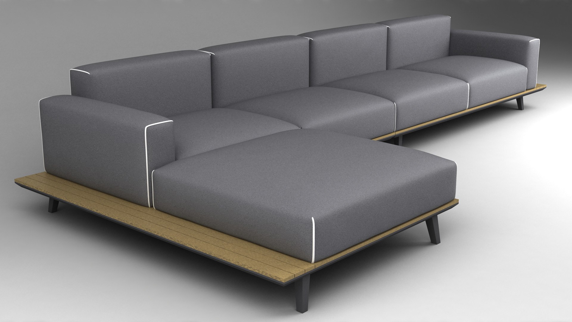 Modular Sofa - Panama II Outdoor 3D Model - TurboSquid 1805702