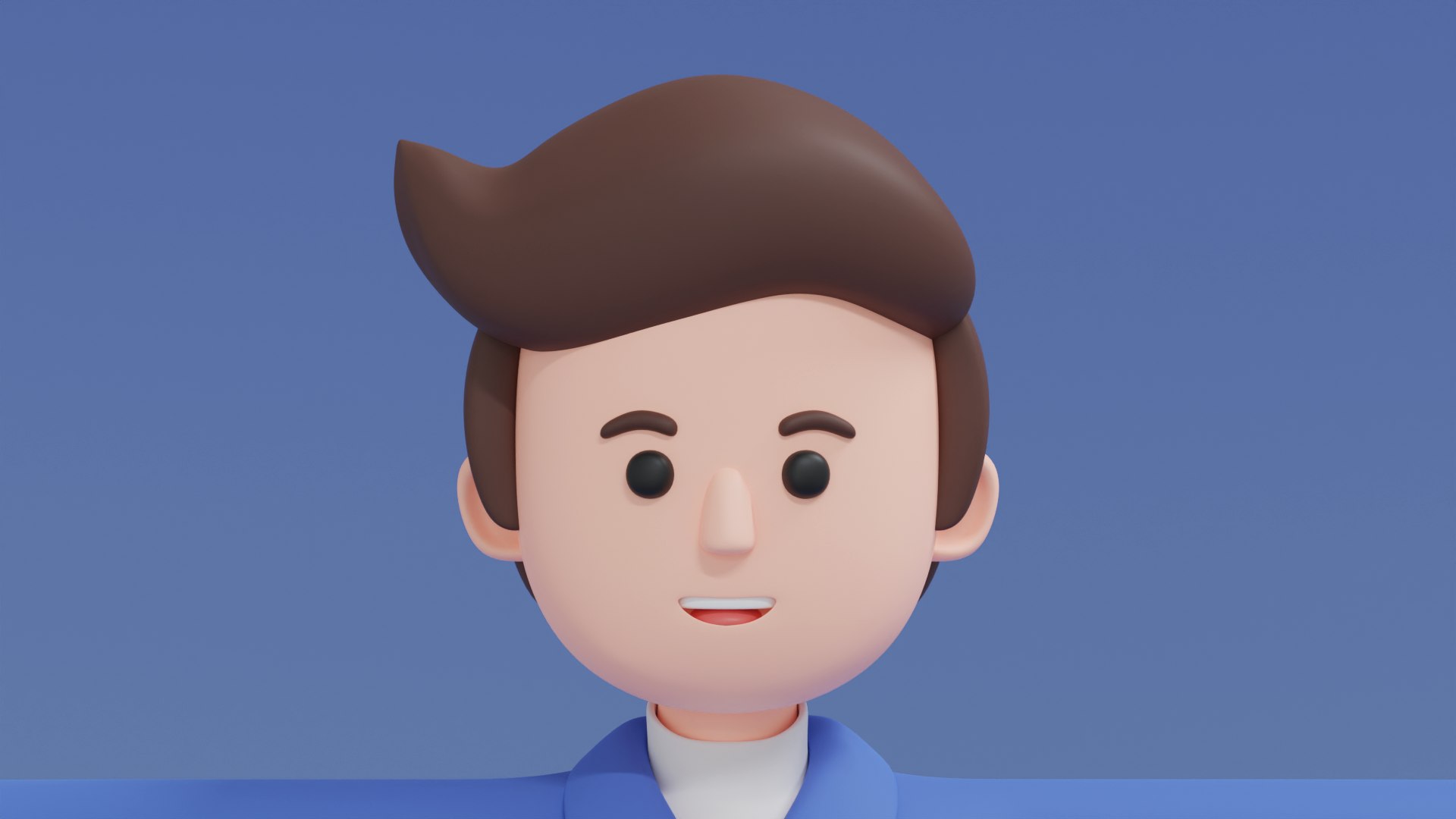 Minimal Man Cartoon Character 02 Model - TurboSquid 1961304