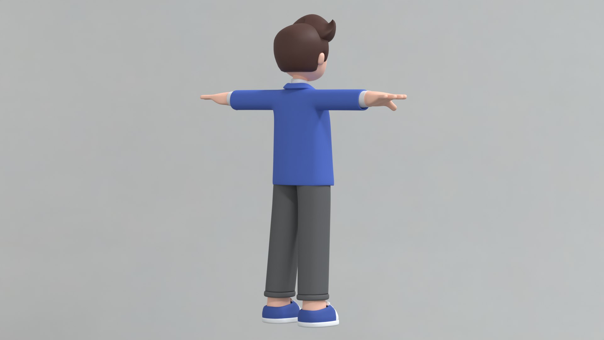 Minimal Man Cartoon Character 02 Model - TurboSquid 1961304