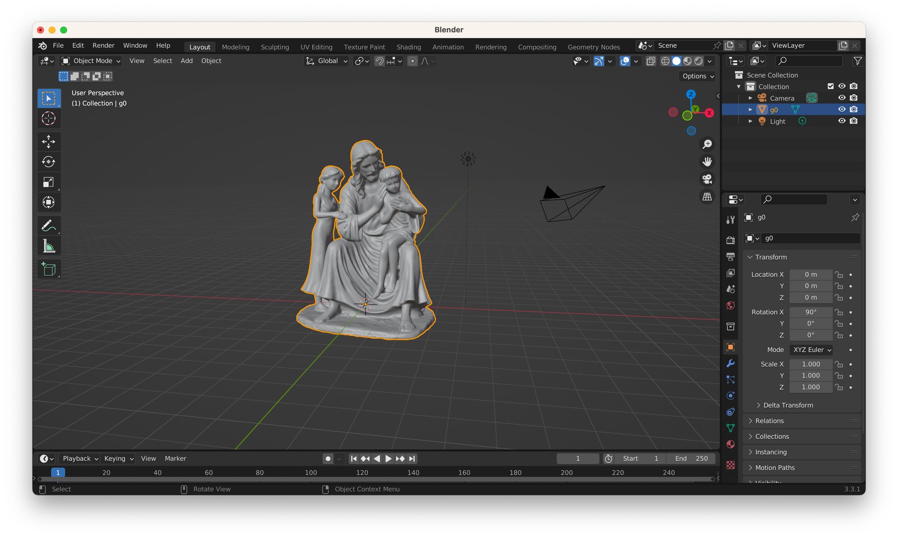 modelo 3d Jesus Statue - TurboSquid 2020398