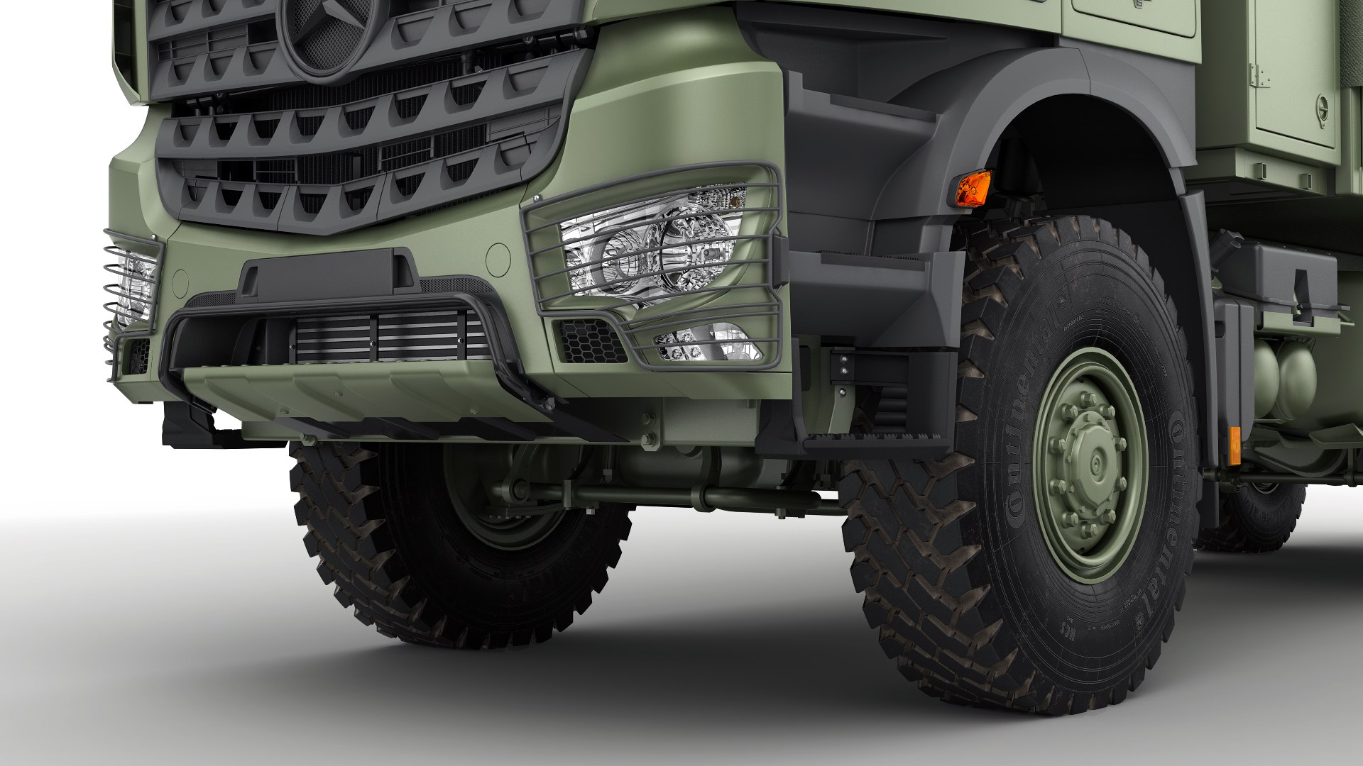 3D Mercedes Arocs Military 6X6 Model - TurboSquid 1838105