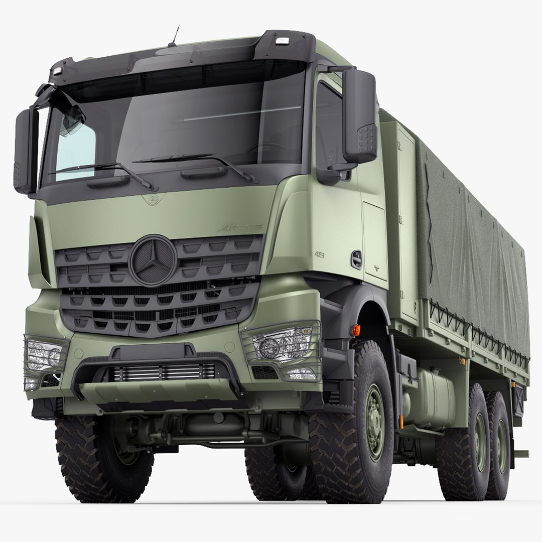 3D Mercedes Arocs Military 6X6 Model - TurboSquid 1838105