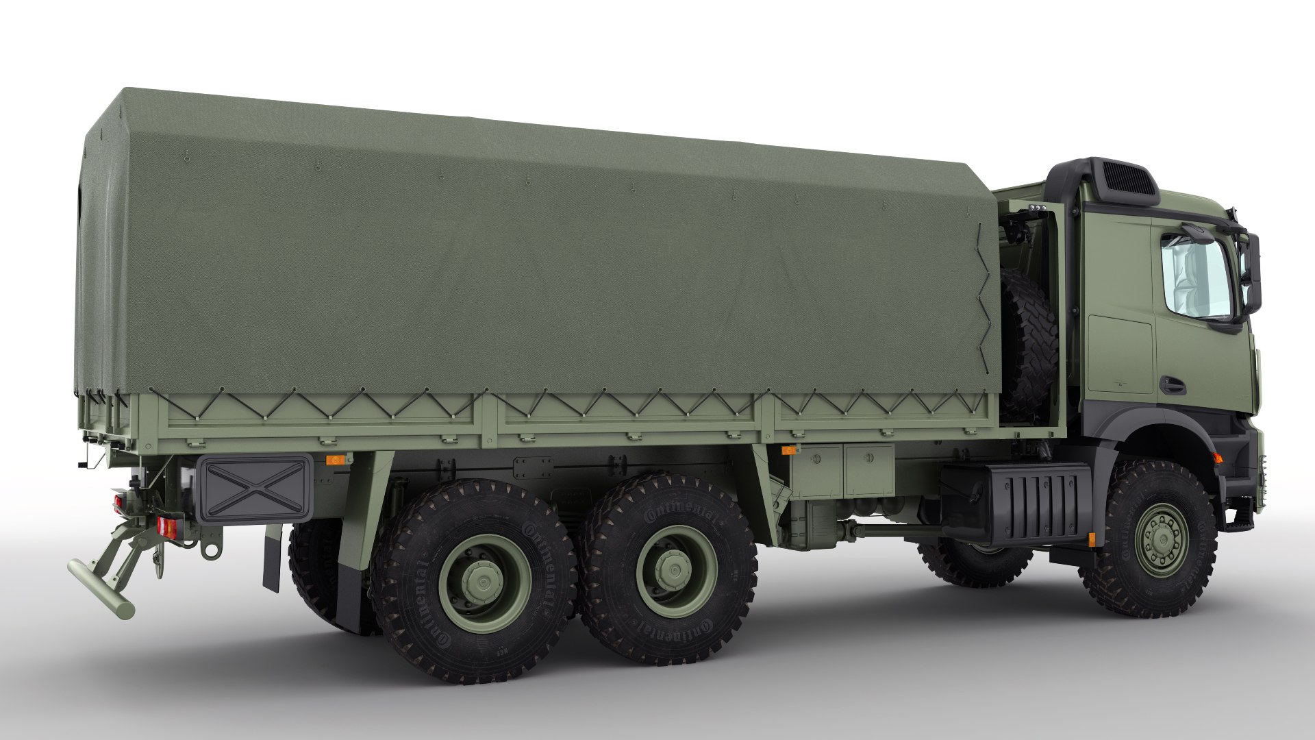 3D Mercedes Arocs Military 6X6 Model - TurboSquid 1838105