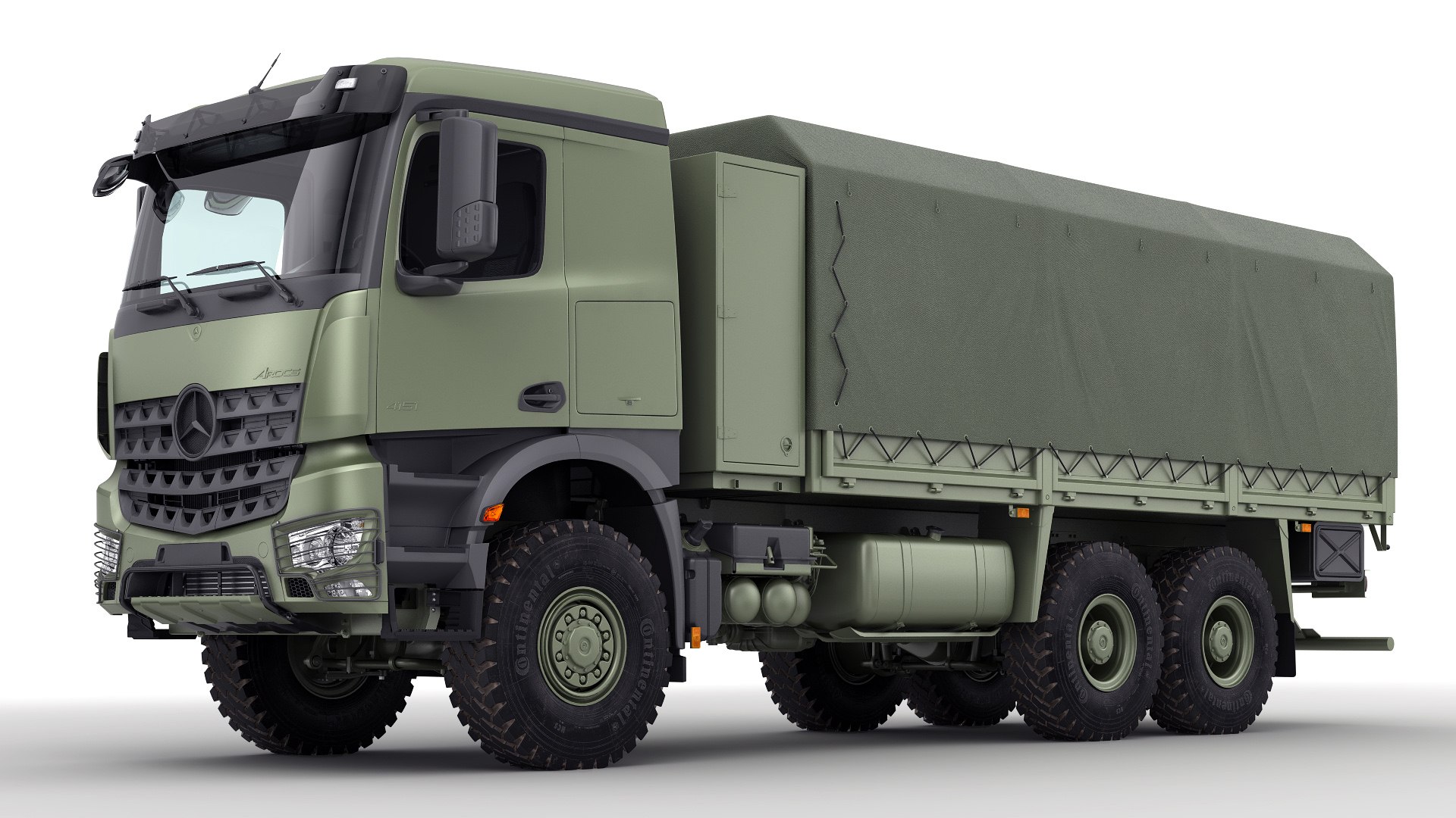 3D Mercedes Arocs Military 6X6 Model - TurboSquid 1838105