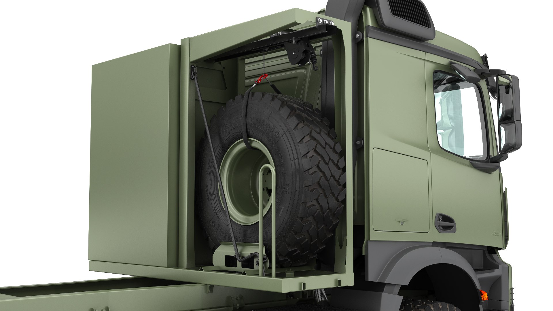 3D Mercedes Arocs Military 6X6 model - TurboSquid 1838105