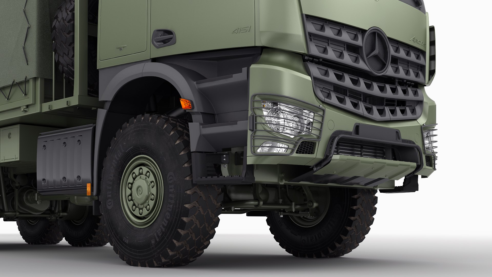 3D Mercedes Arocs Military 6X6 Model - TurboSquid 1838105