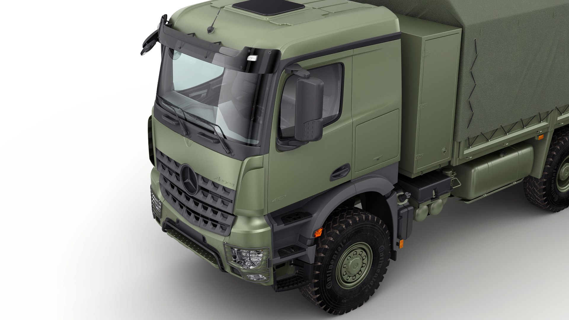 3D Mercedes Arocs Military 6X6 Model - TurboSquid 1838105
