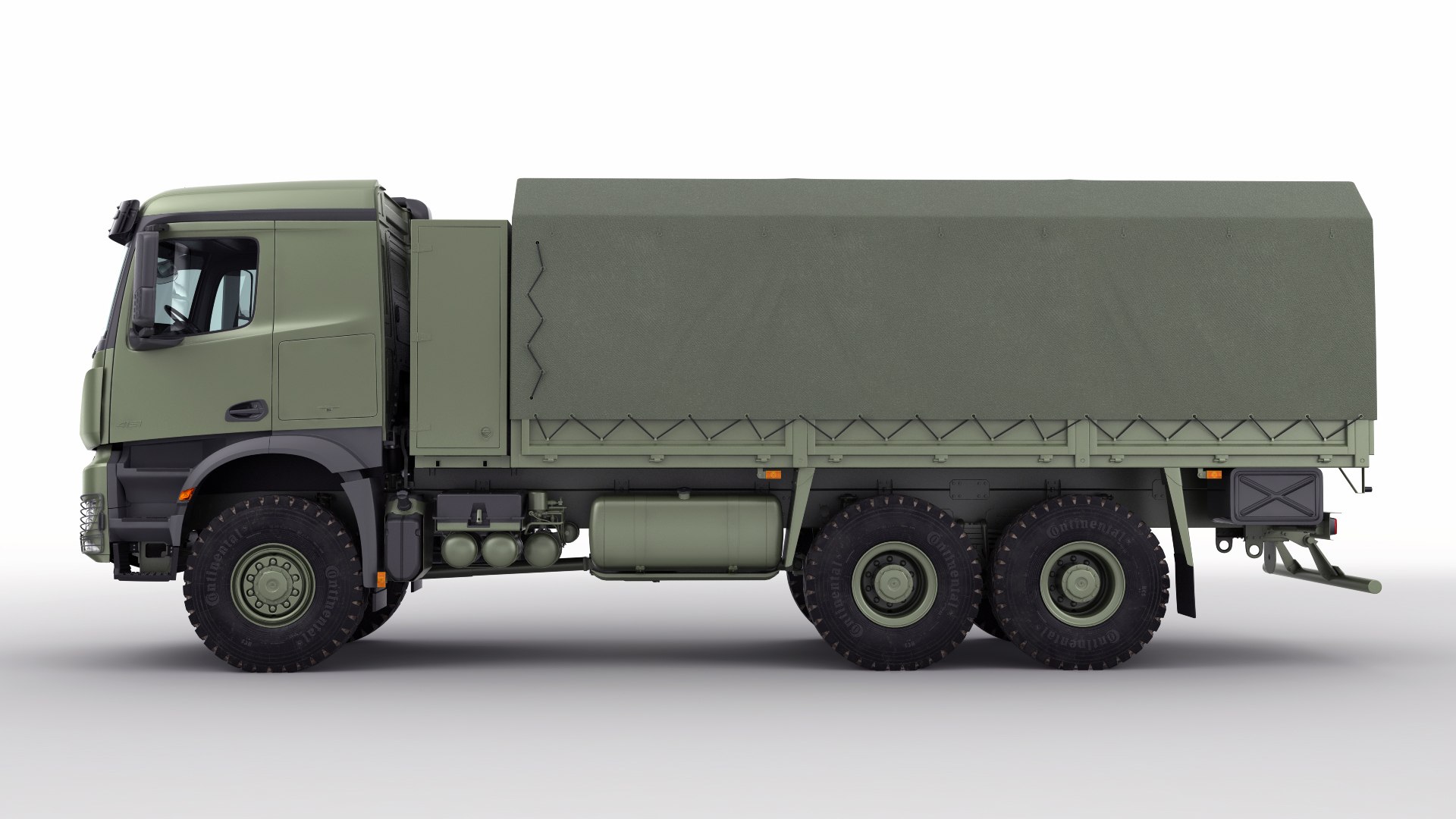 3D Mercedes Arocs Military 6X6 Model - TurboSquid 1838105