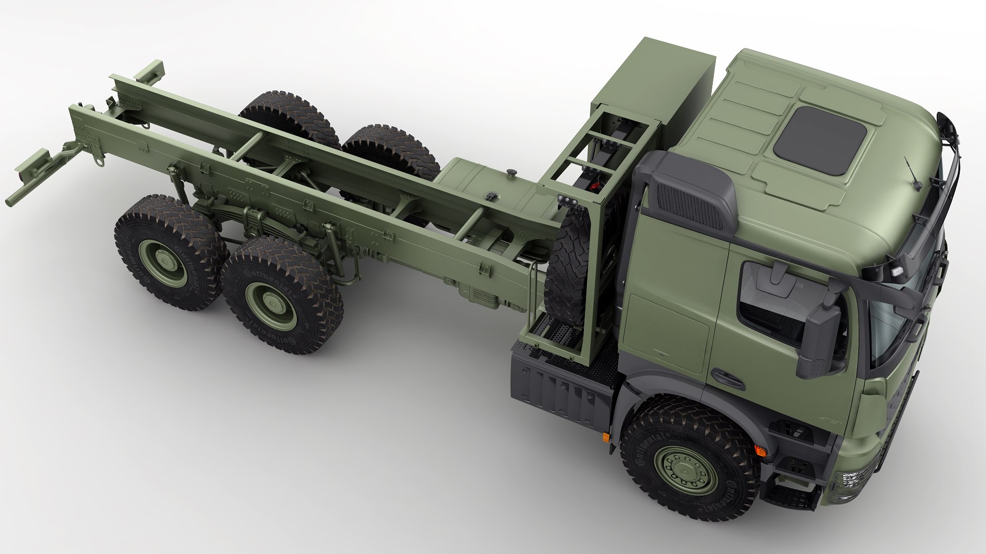 3D Mercedes Arocs Military 6X6 model - TurboSquid 1838105