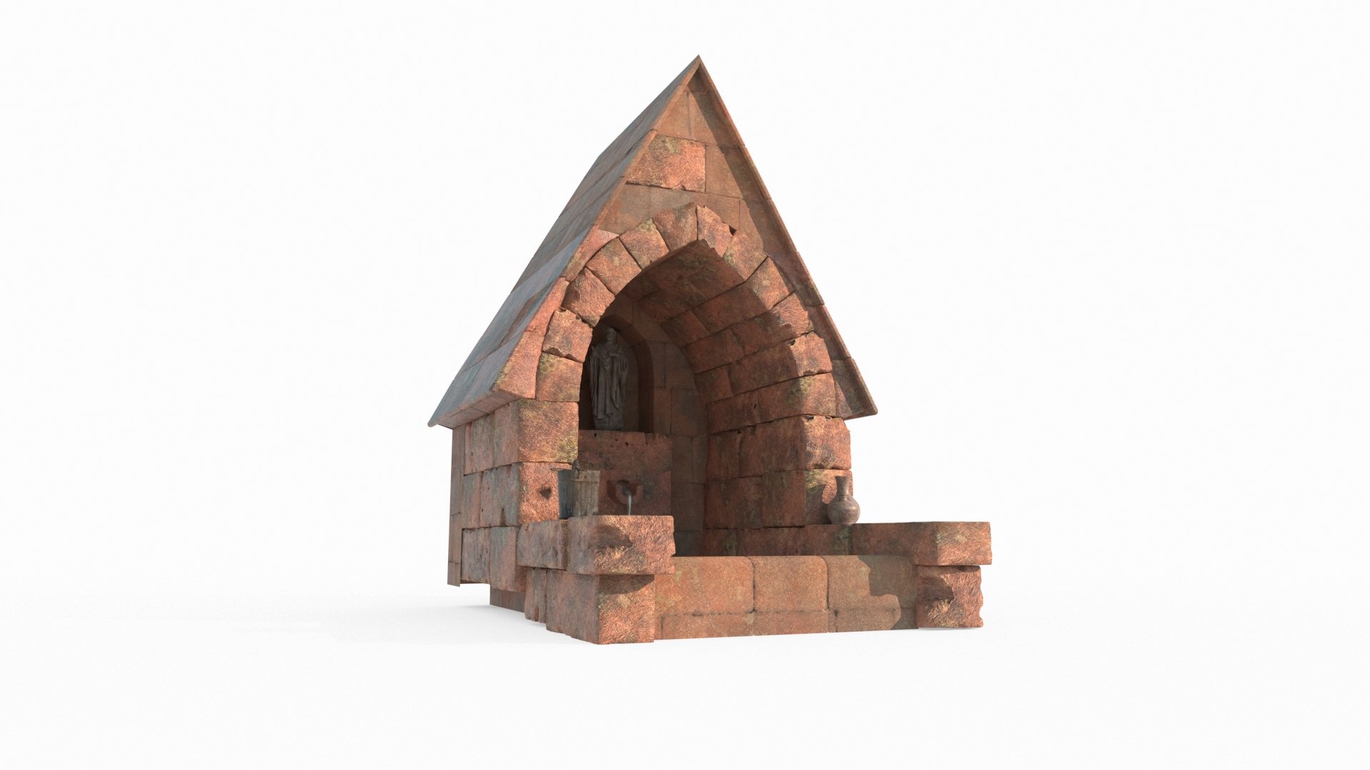 Ancient Building Water Intake House 3D - TurboSquid 2344138