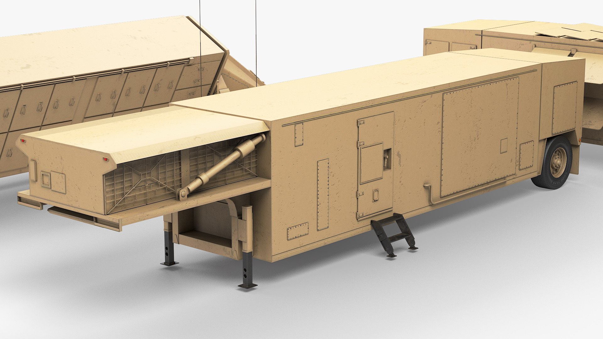 3D Surveillance Transportable Radar AN TPY Model - TurboSquid 1783150
