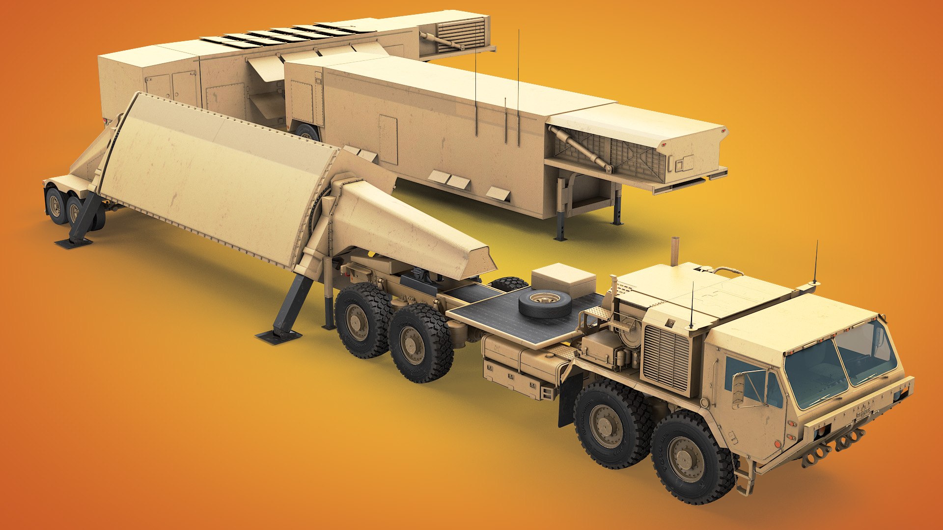 3D Surveillance Transportable Radar AN TPY Model - TurboSquid 1783150