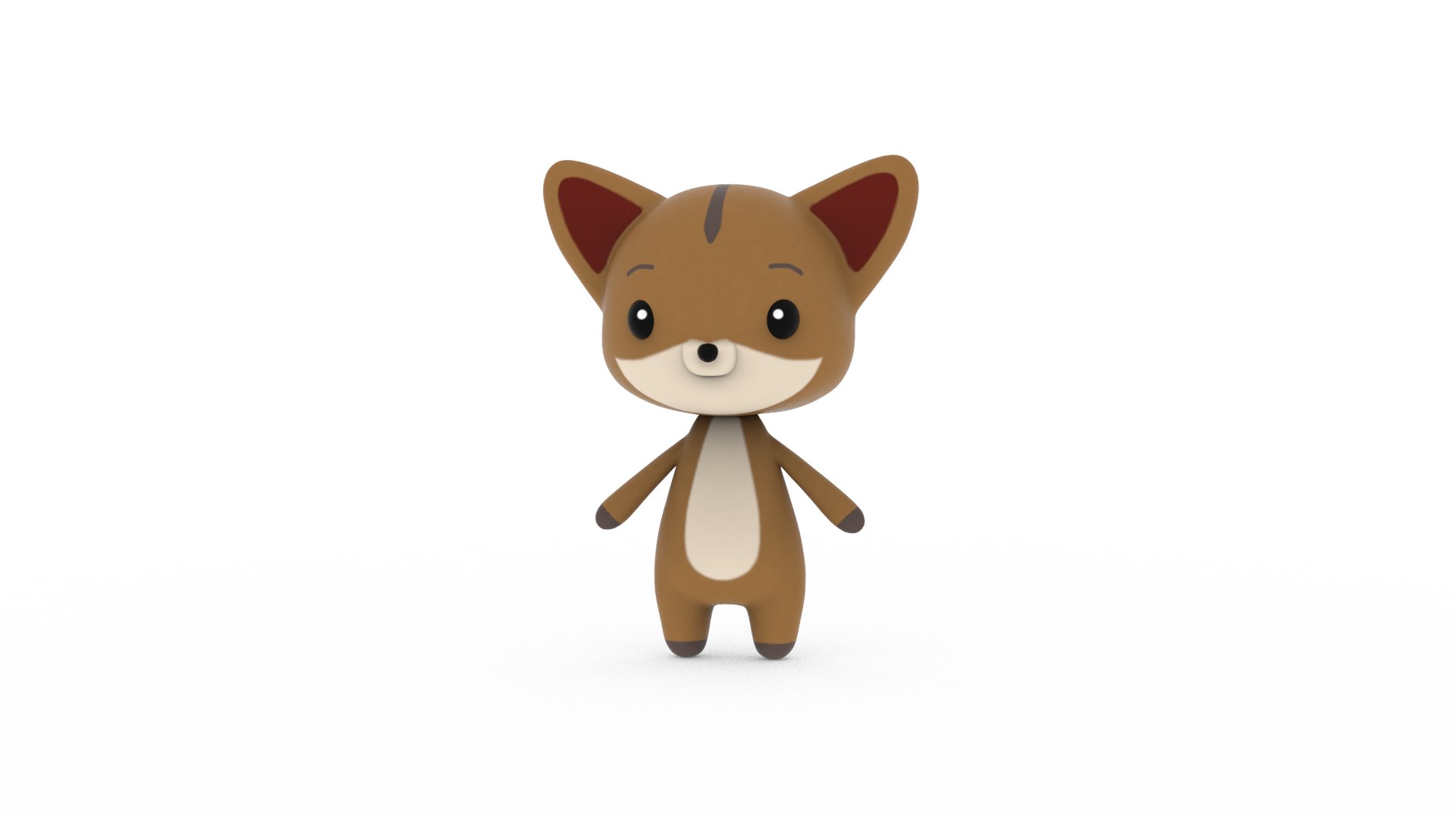 3D Cartoon Fox V002 Character - TurboSquid 2101803
