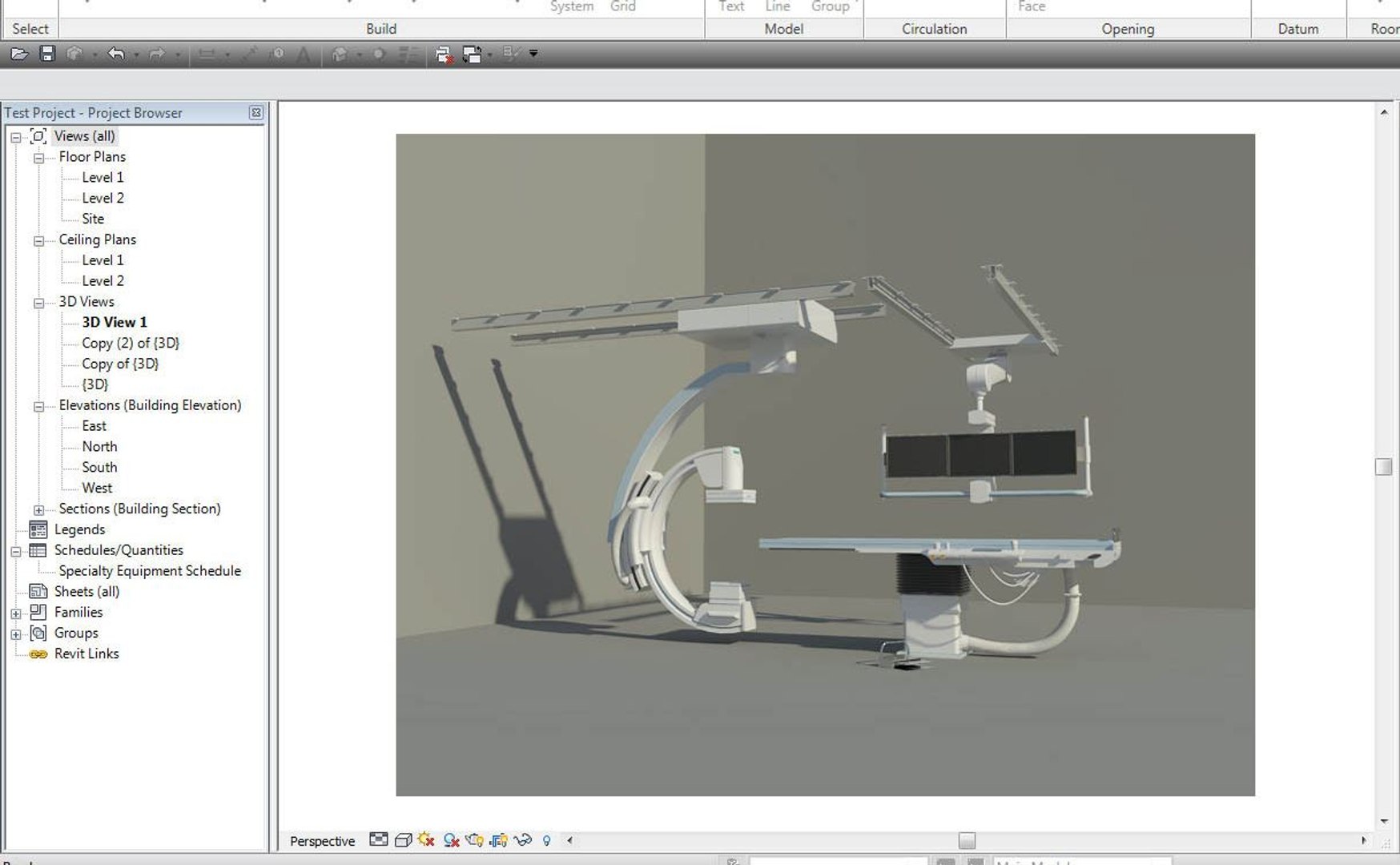 3d Model Revit Medical Equipment Siemens